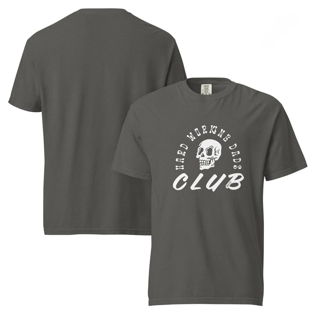 Skull Shift - Hardworking Dads Club Graphic T-shirt - Bocotac Exclusive ...