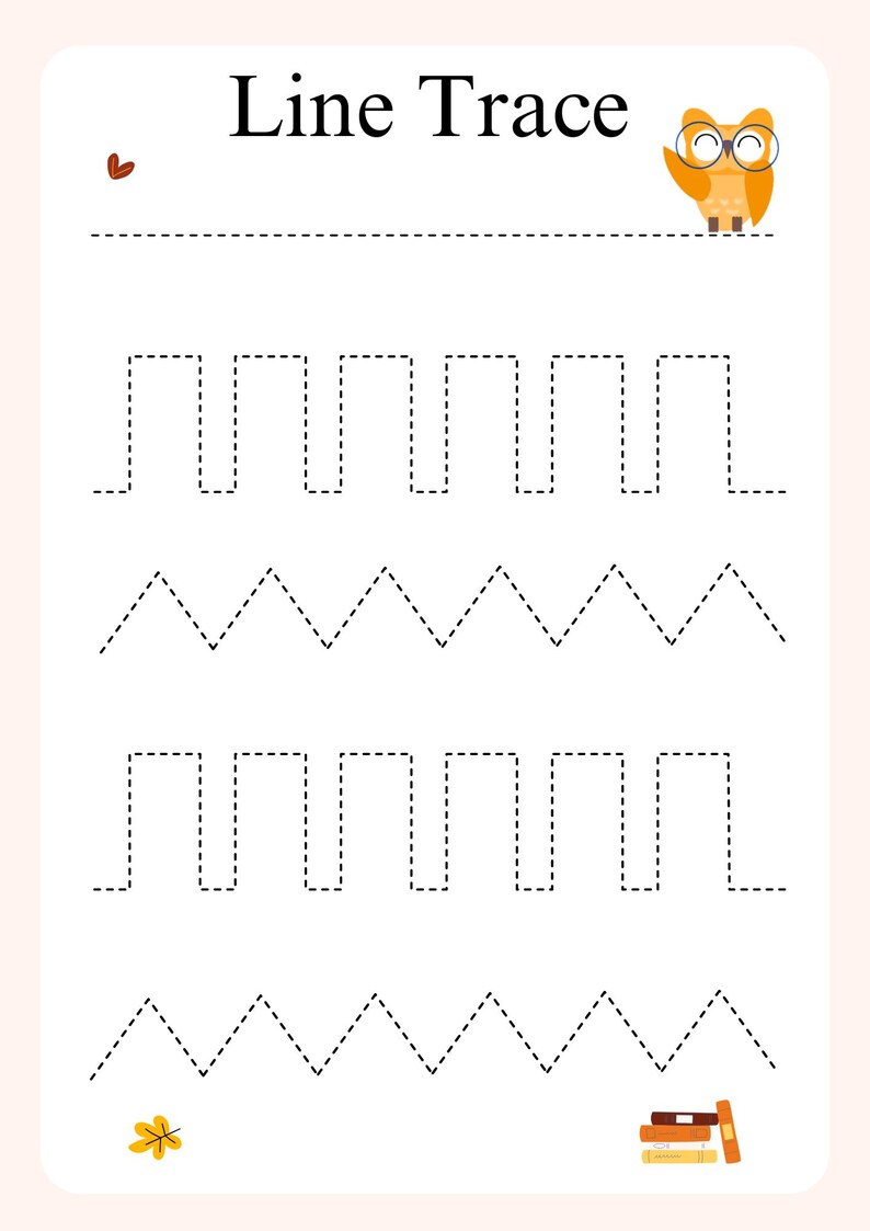 Line Trace Worksheet is Fundamental Early Learning Activity Designed to ...