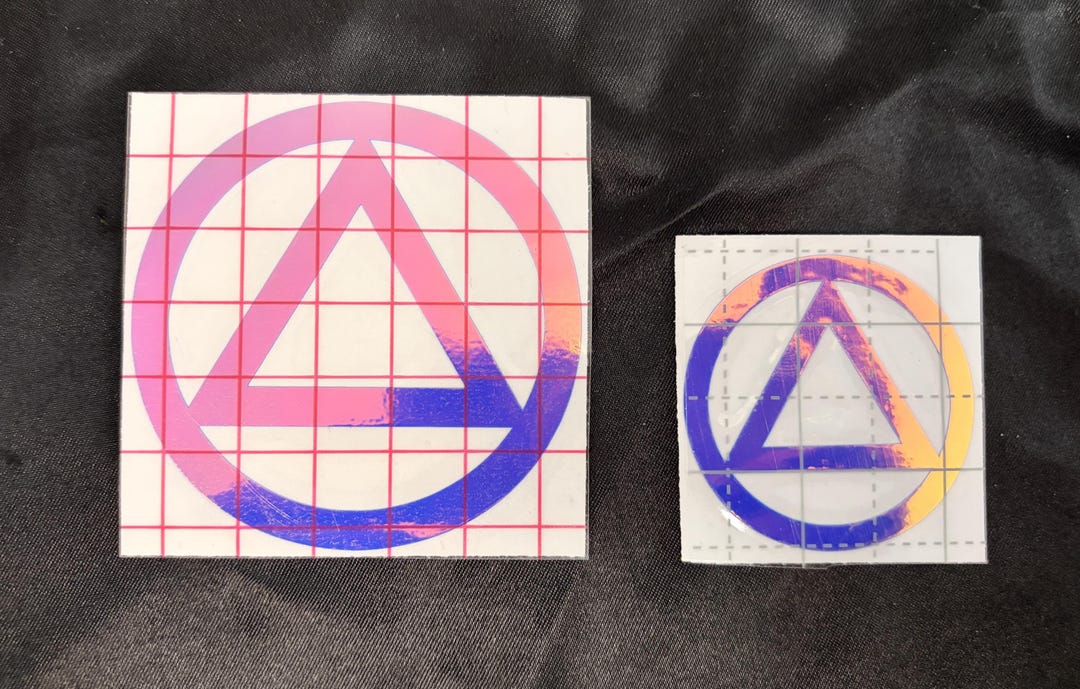 AA Symbol Vinyl Decal | Recovery Sticker | Alcoholics Anonymous Symbol ...