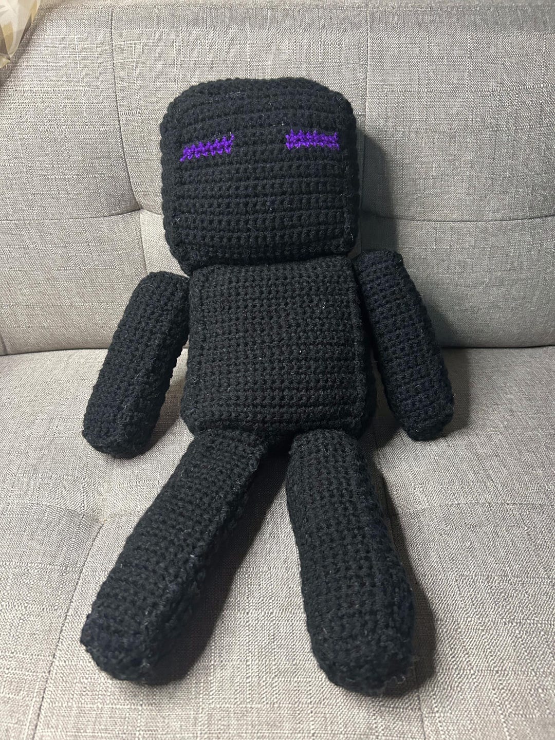 Large Enderman Inspired Crochet Plush | Handmade Gamer Plush ...