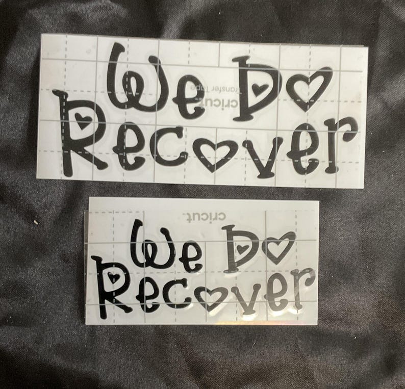 We Do Recover Vinyl Decal | Recovery Decal Sticker | Sobriety Car Cup ...