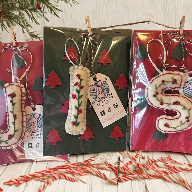 Felt Initial Key Chain - Etsy