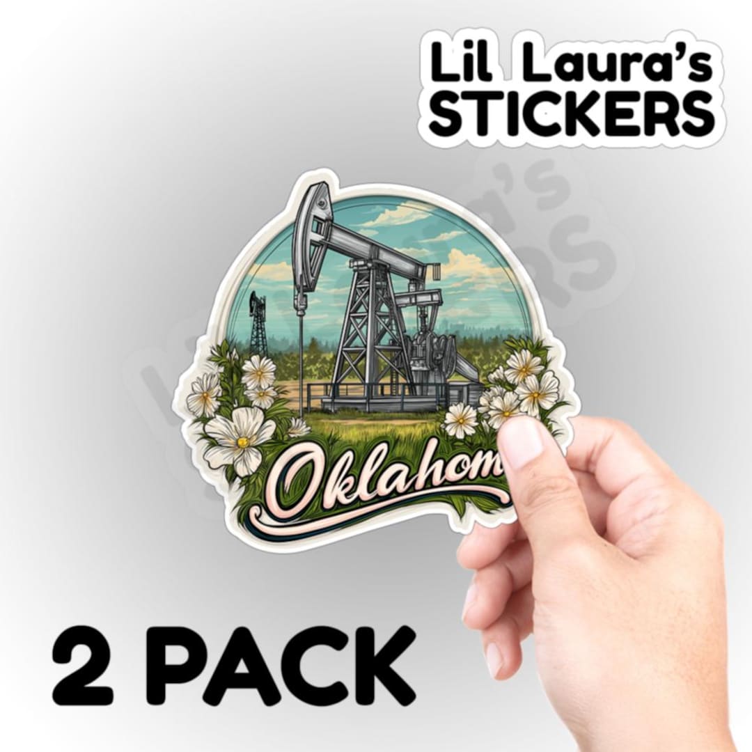 Oklahoma Sticker, Scenic Sticker, Cooler Sticker, Water Bottle Sticker ...