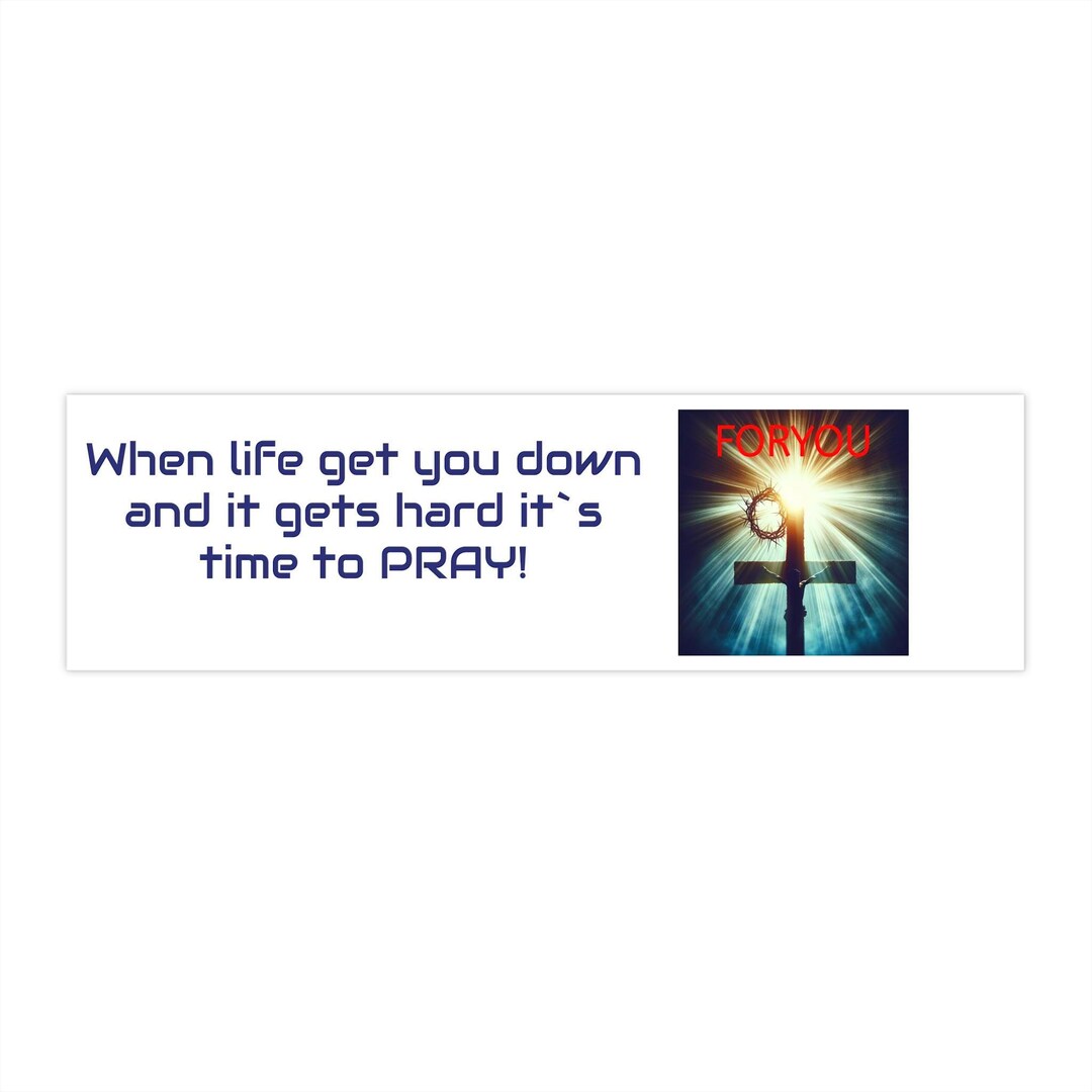 Inspirational Bumper Sticker for Faith, Car Decor, Christian Gift ...