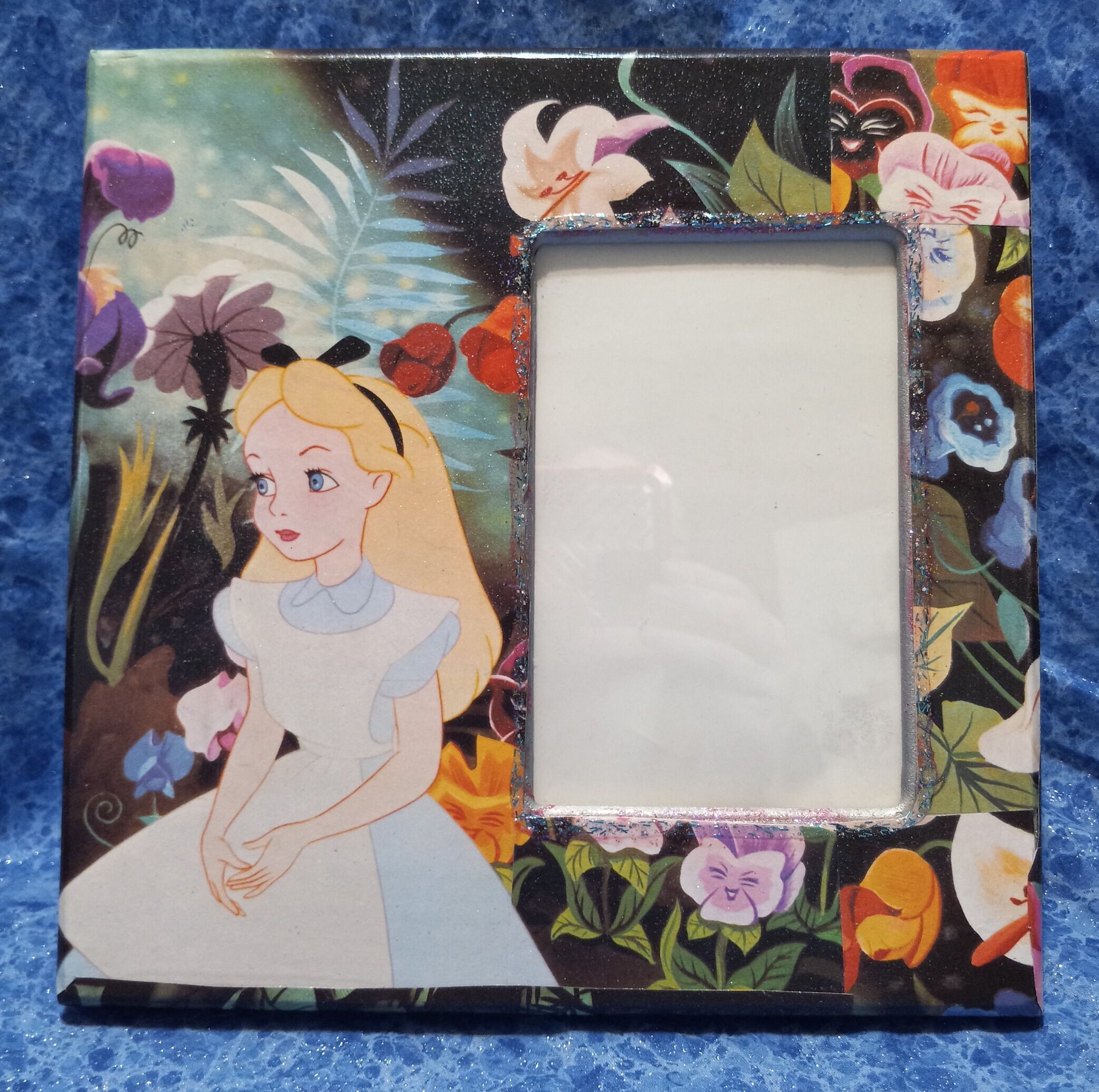 Disney's Alice in Wonderland Decoupaged Picture Frame - Etsy