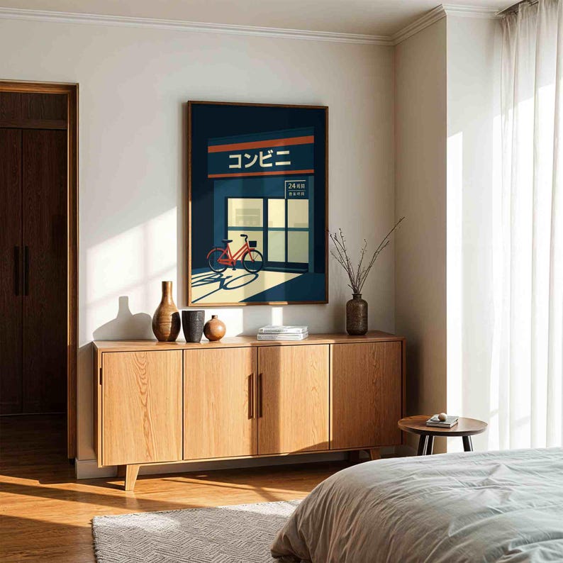 Japanese Convenience Store Print – Konbini Wall Art, Tokyo Urban Decor ...