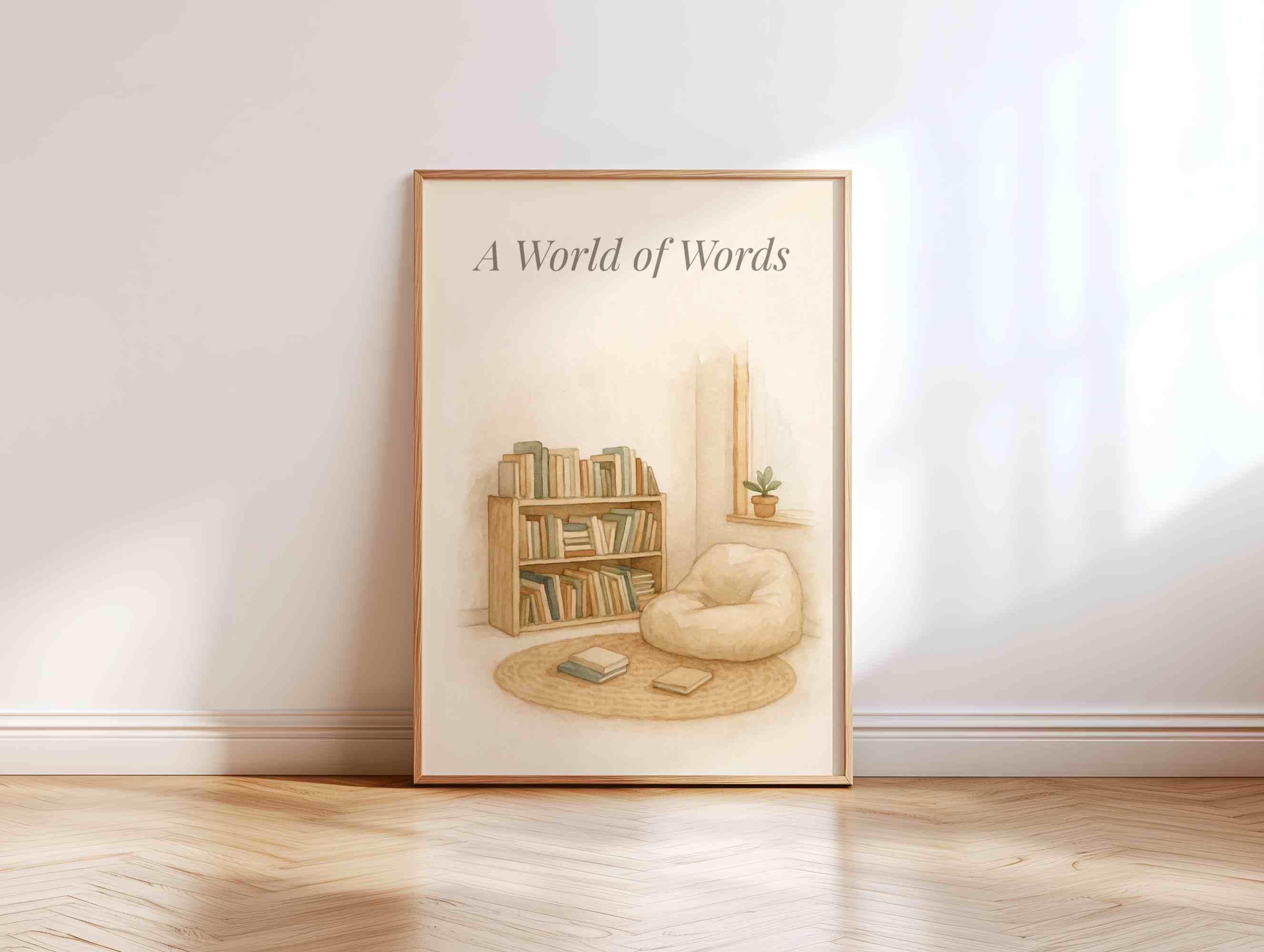 Reading Nook Printable – Montessori Reading Corner Poster – Calm ...