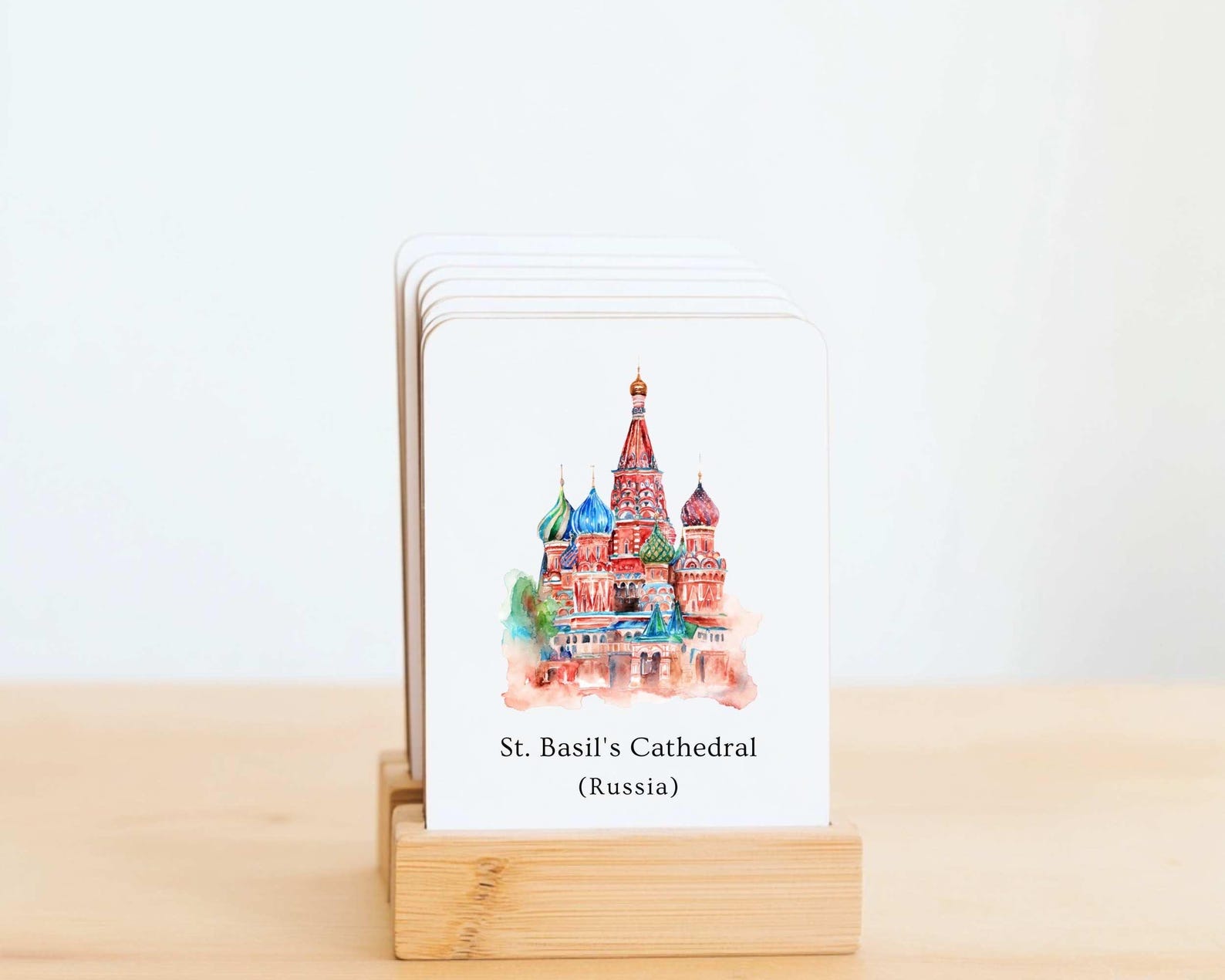 World Landmarks Flashcards – Montessori Printable Geography Cards for ...