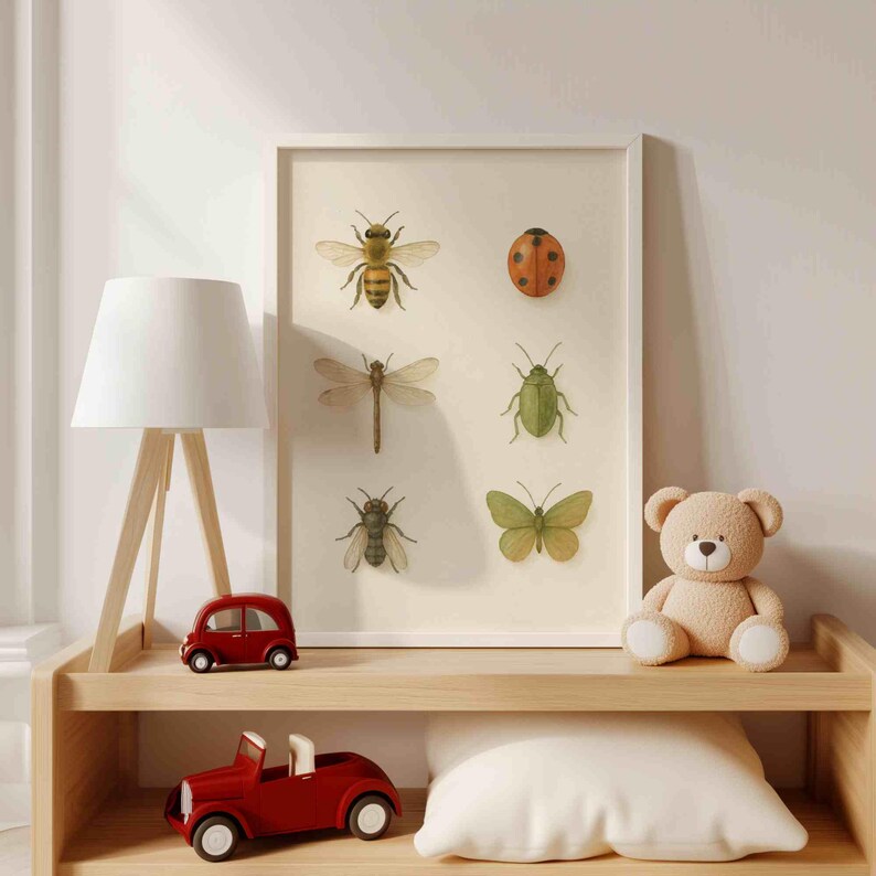 Insect Poster for Kids – Montessori Bug Chart, Printable Science Wall ...