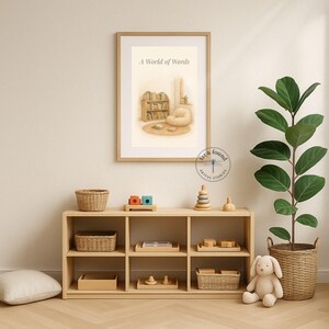 Reading Nook Printable – Montessori Reading Corner Poster – Calm ...