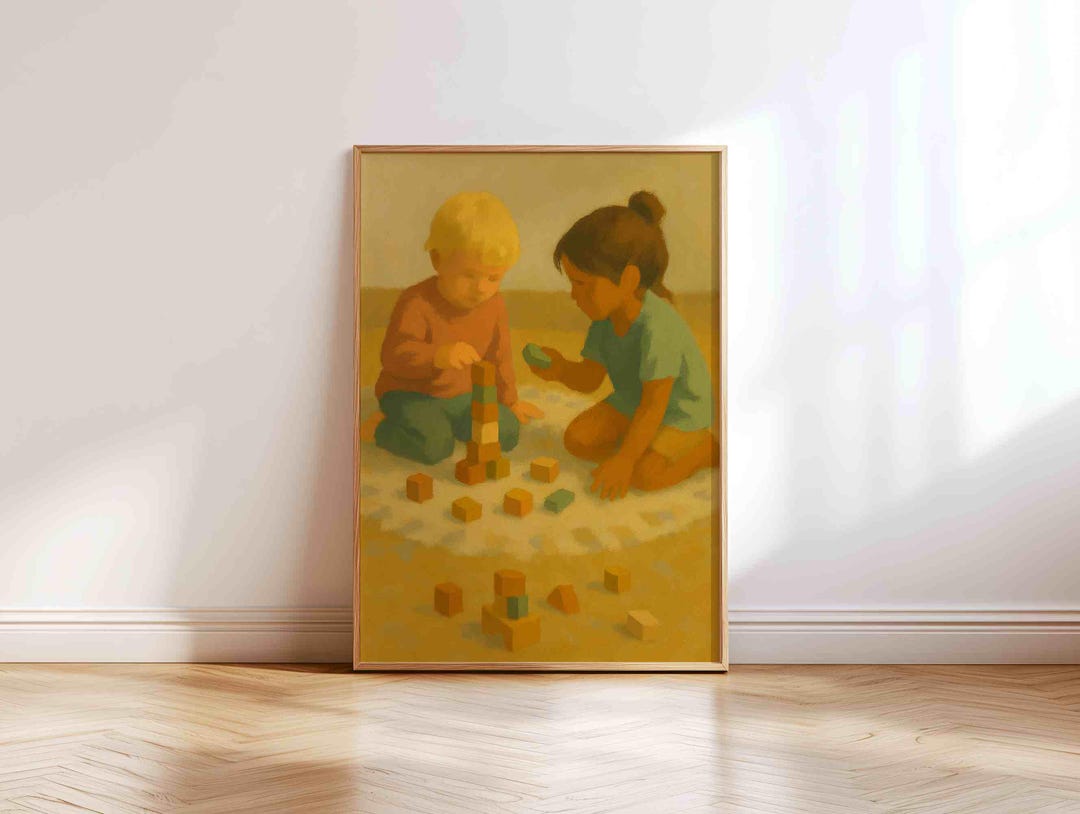 Building Blocks Wall Art – Printable Kids Room or Classroom Decor ...