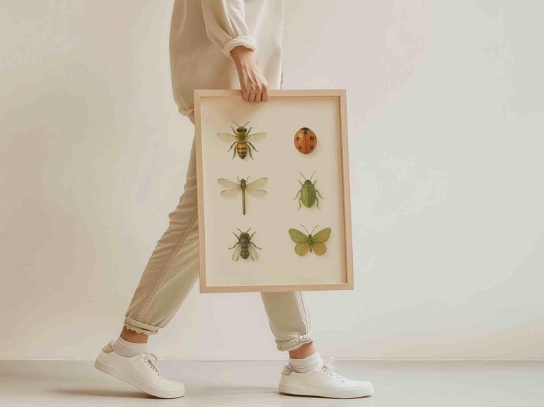 Insect Poster for Kids – Montessori Bug Chart, Printable Science Wall ...