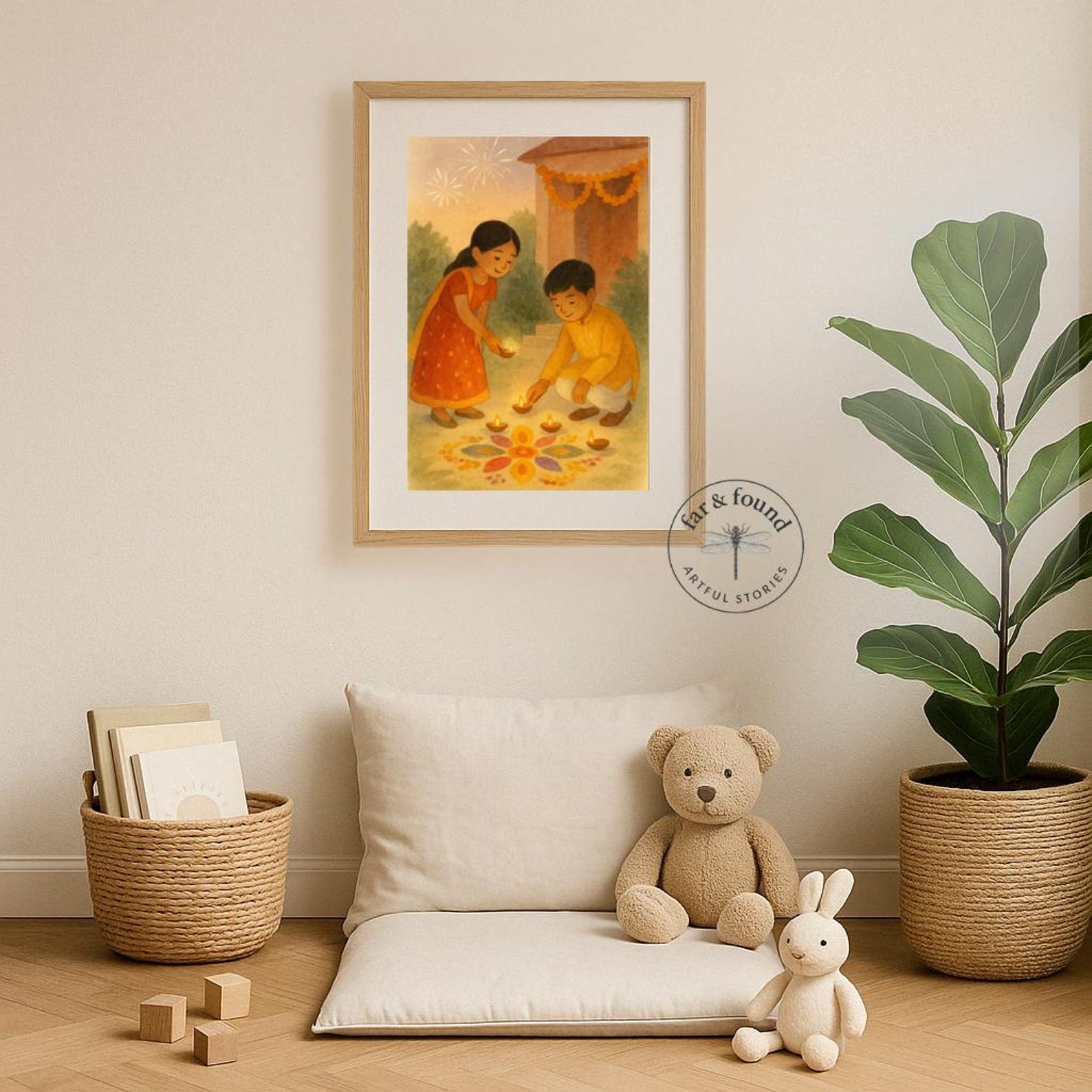 Diwali Festival of Lights Poster | Indian Festival Kids Wall Art ...