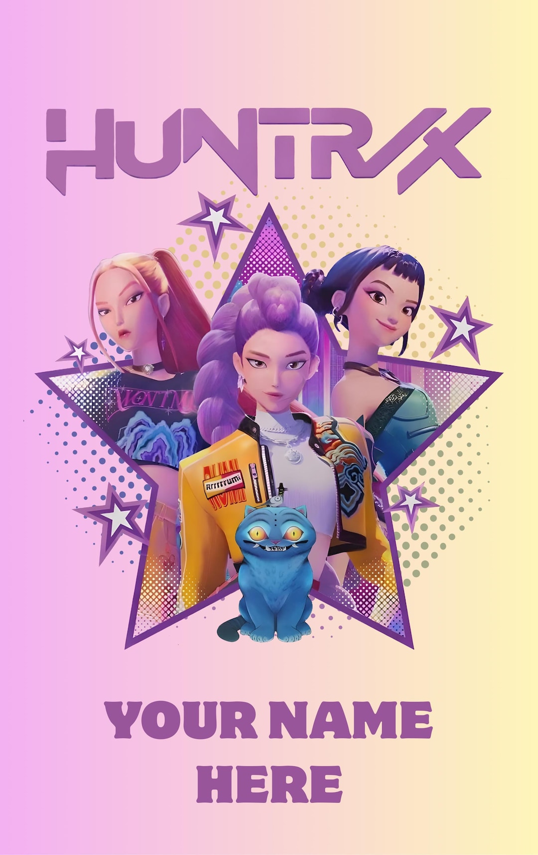 Huntrix Bag Tag – Cute Backpack Accessory for Kids Kpop Demon Hunter ...