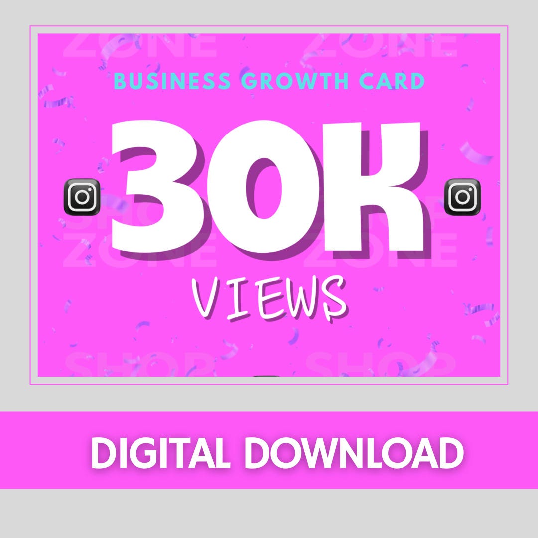 Instagram 30K Views Flyer, Views Template, Social Media Views Flyer ...