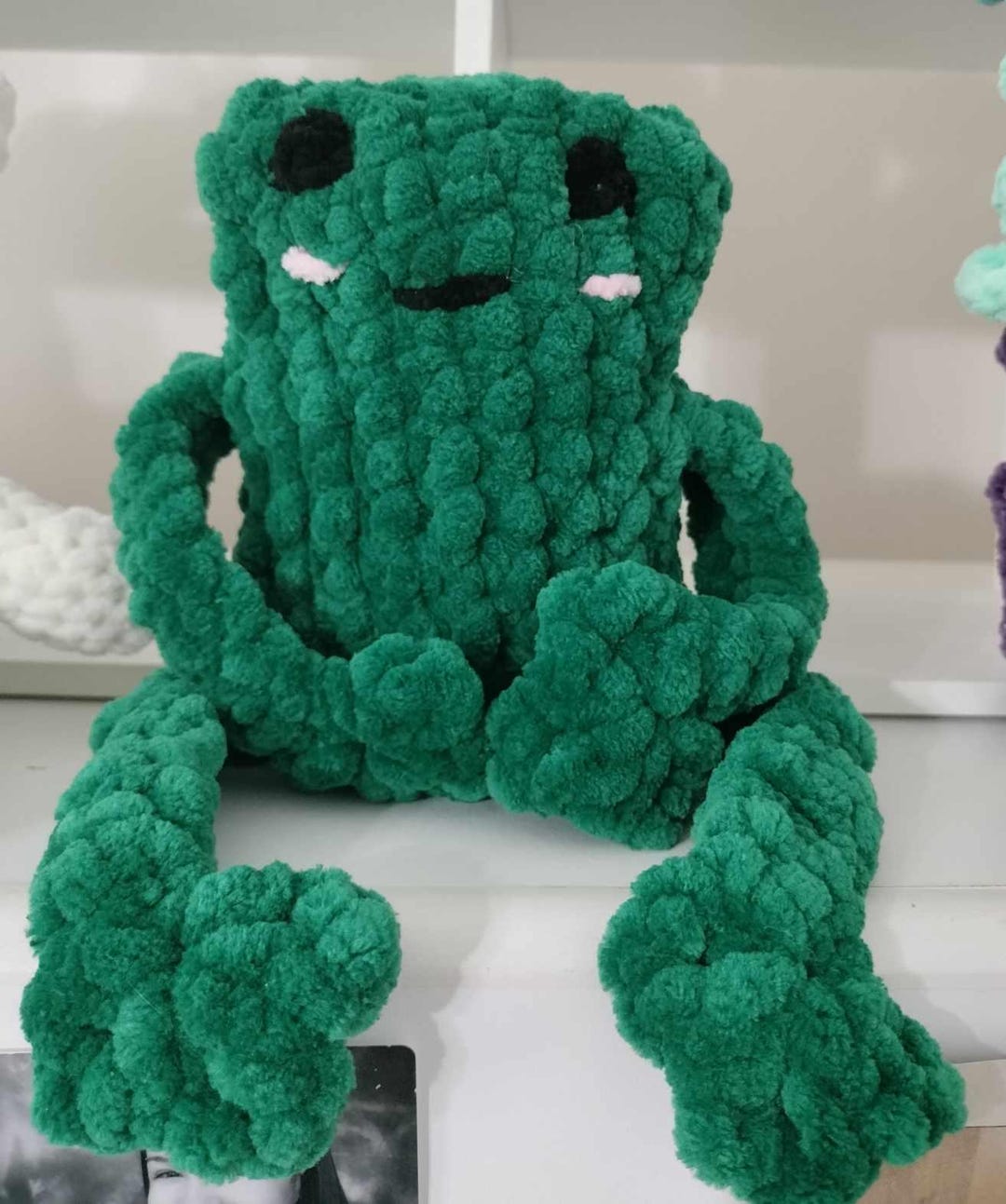 Jumbo Leggy Froggy Plush - Stuffed Animal Plushie Personalize Color ...