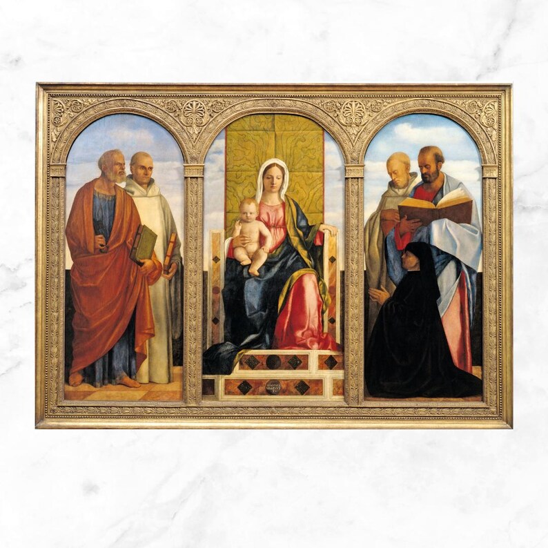 Pala Priuli – Giovanni Bellini Digital Painting, Renaissance ...