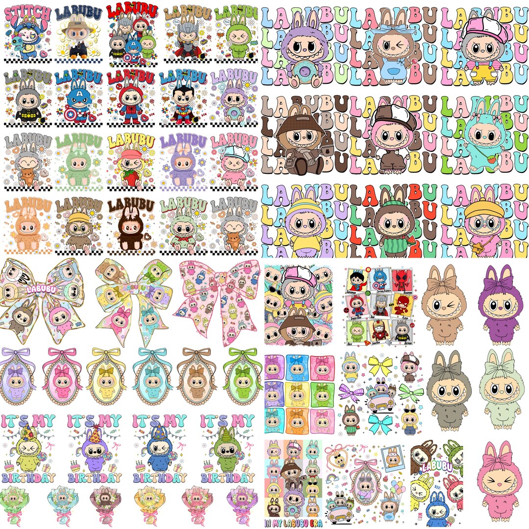 Labubu Designs Svg, Png Bundle, Movie Cartoon Png Bundle, Labubu ...