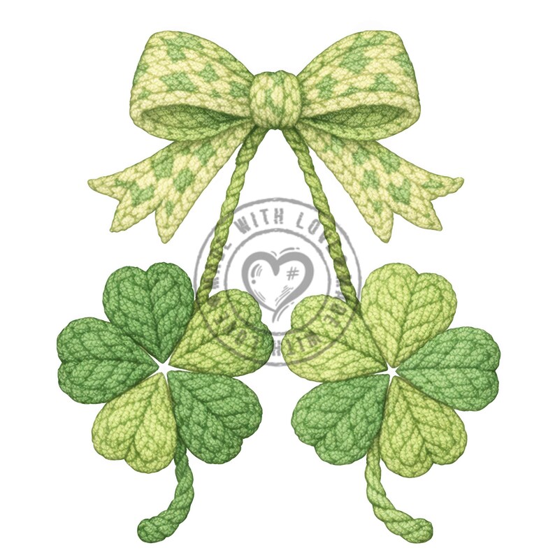 St Patrick's Day Png Bundle Faux Yarn Feeling Lucky Shamrock Realistic ...