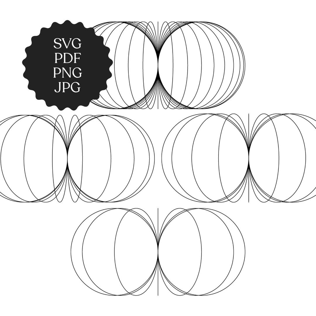 Sacred Geometry Torus Field Diagram: SVG, PDF, PNG (digital Download ...