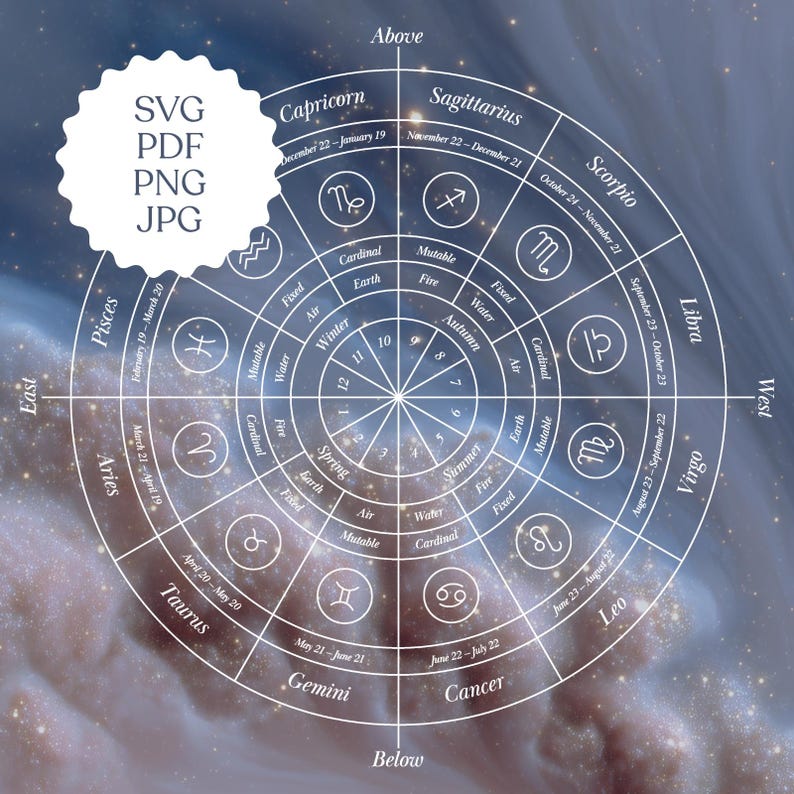 Traditional Natal Chart Wheel – Detailed Astrology Chart Vector ...