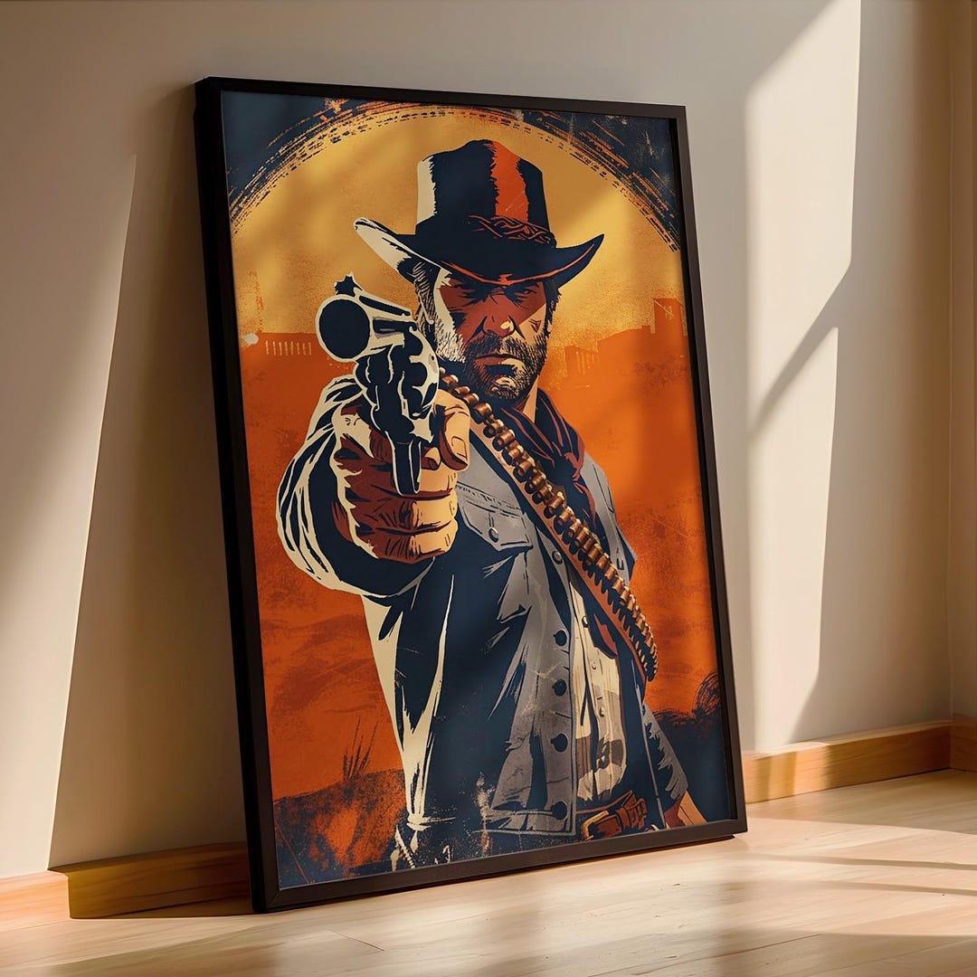 7 Different Arthur Morgan Poster Wall Art, John Marston Dutch Micah ...