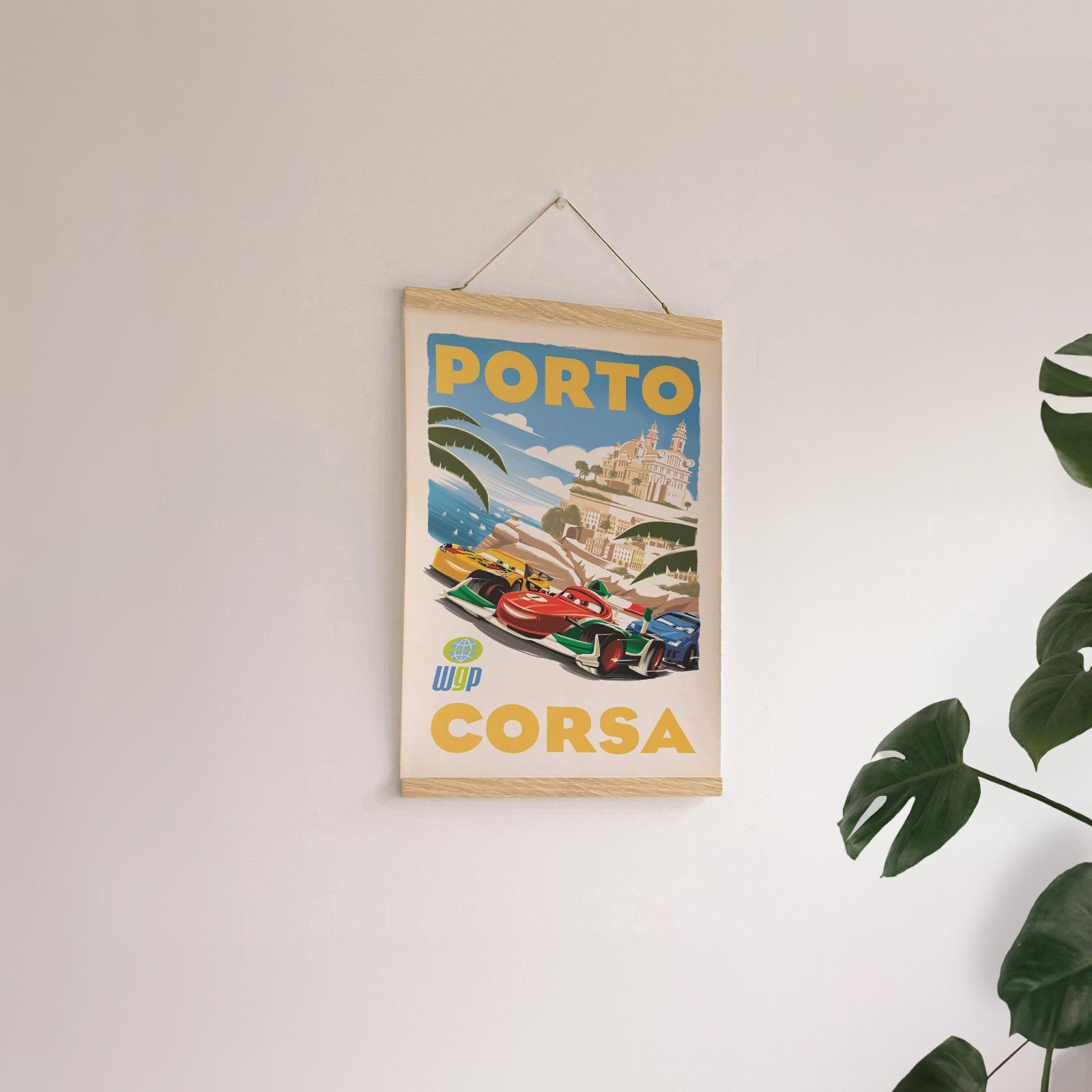 Piston Cup Retro Movie Poster SET, Kids Room Gift, Minimalist Art ...