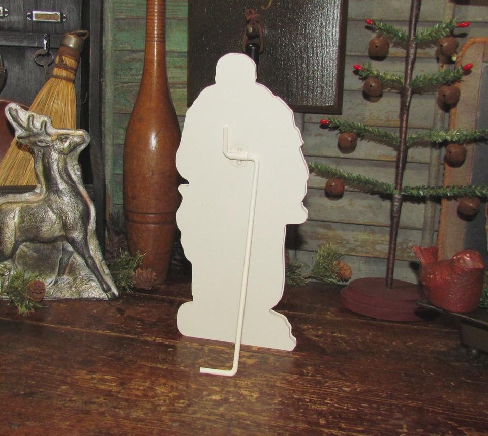 Primitive Belsnickel Red St Nick Santa Claus Dummy Board Sign Vtg ...
