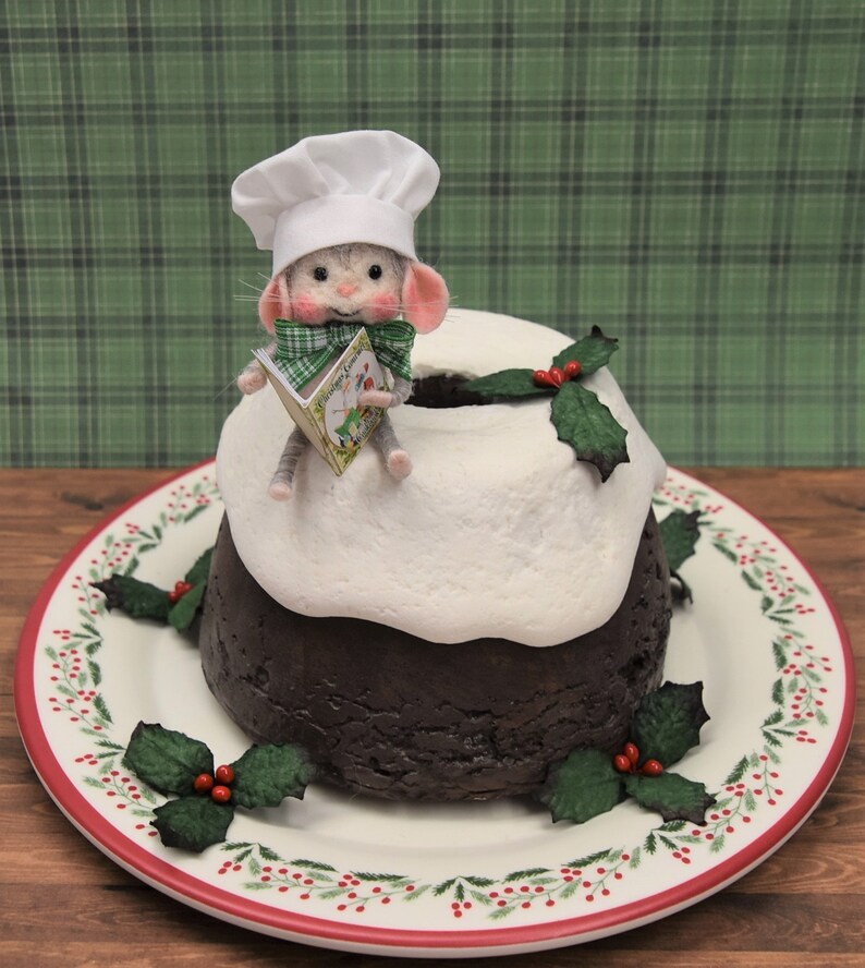 Mini Mice Christmas Cake Baking Scene Vignette Needle | Etsy