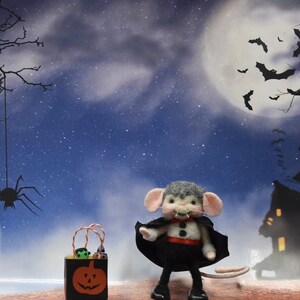 Needle Felted Halloween "vampire" Mouse! - Etsy