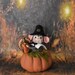 Thanksgiving Pilgrim Mouse and Turkey Centerpiece, Needle Felted ...
