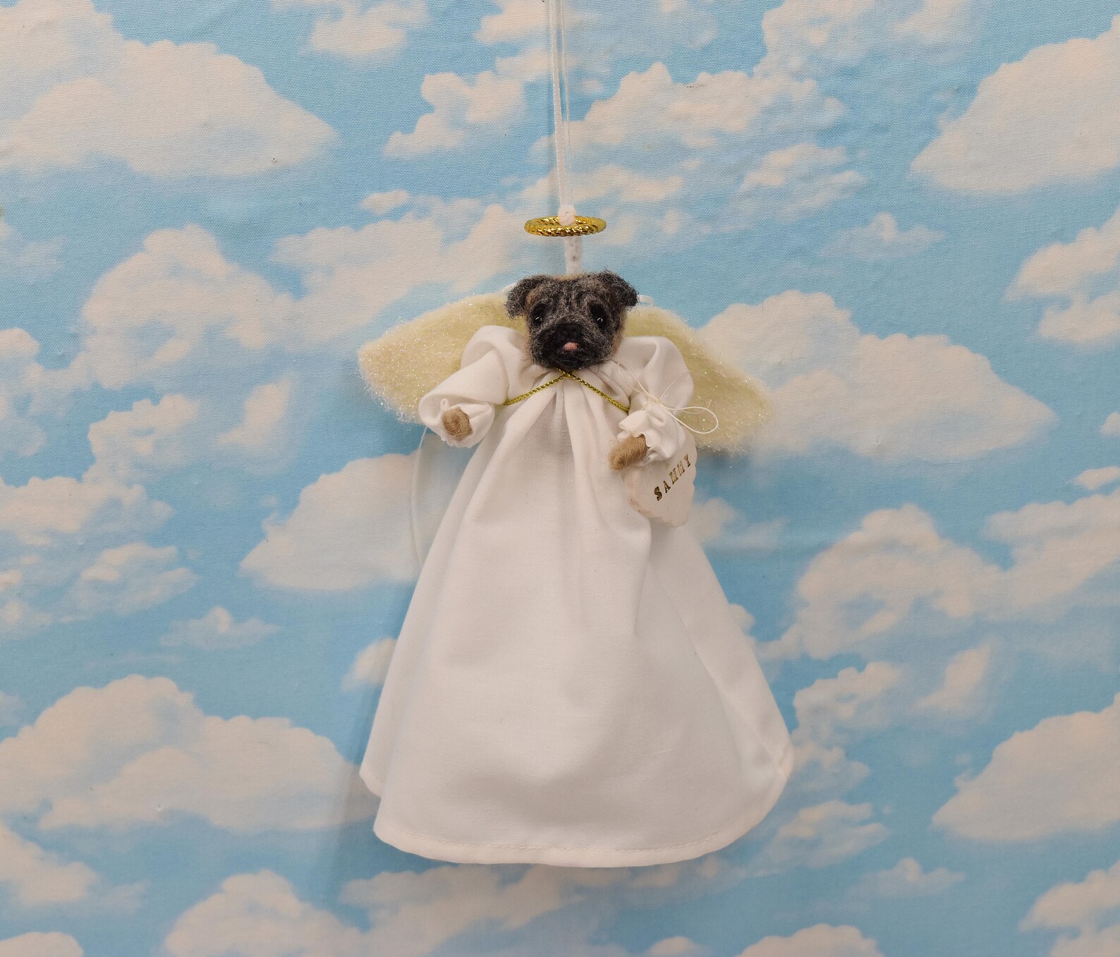 Custom Designed and Handmade Felted Dog Angels - Etsy
