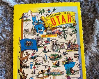 Vintage Utah Postcard the Utah State Capitol Salt Lake City - Etsy