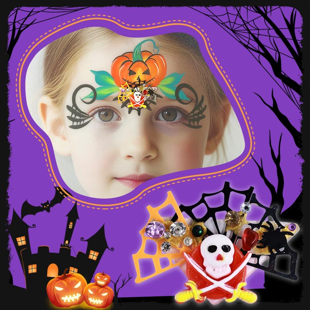 Halloween Face Gems: Sparkly Costume Forehead Jewels - Etsy