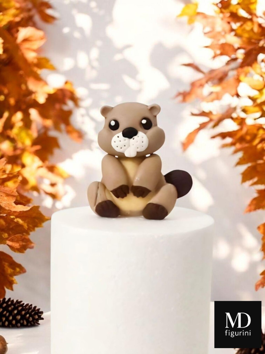 Benny the Beaver Fondant Figure | Edible Beaver Decoration ...