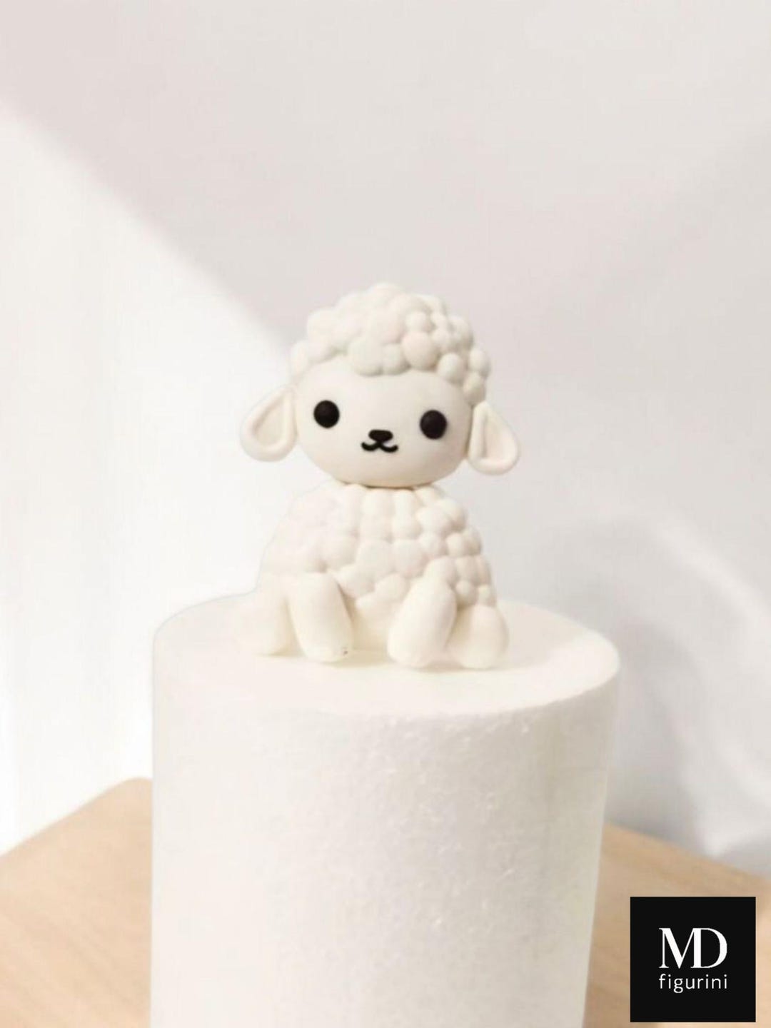 Bella the Sheep Fondant Figure | Edible Sheep Decoration | Personalized ...