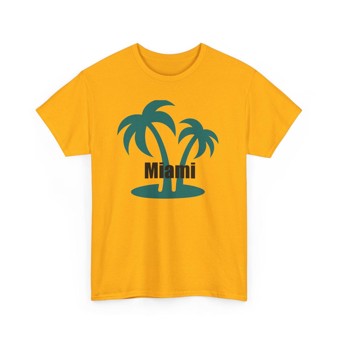 Miami Palm Tree T-shirt | Grand Prix - Etsy