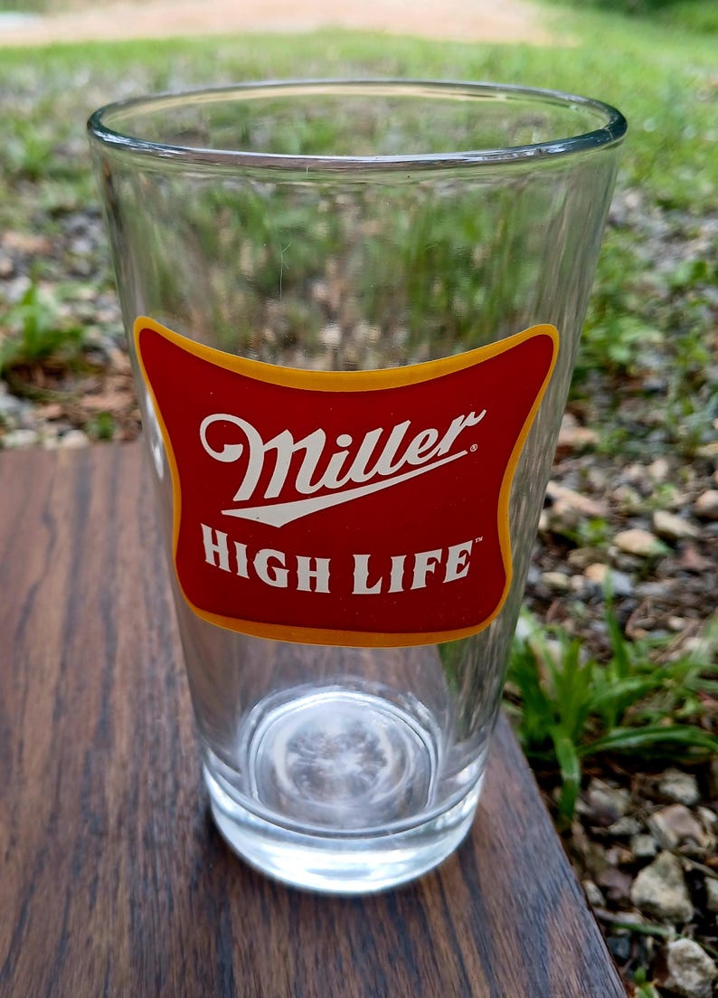 Miller Lite Pint Glasses - Etsy