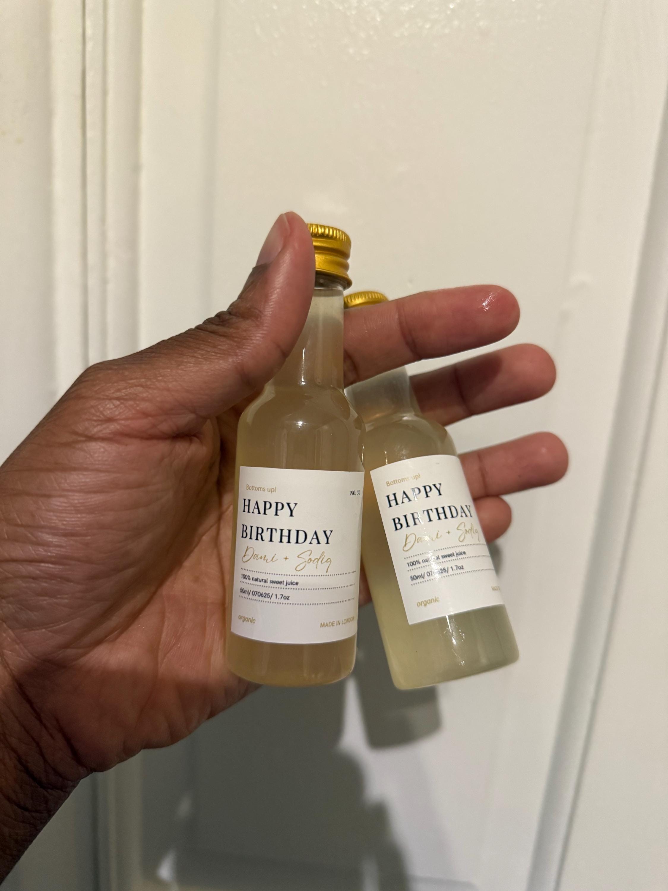 Personalized Mini Shot Bottles – Party Favor Keepsakes, 50ml Empty ...