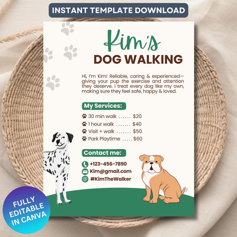 Dog Walking Posters - Etsy UK