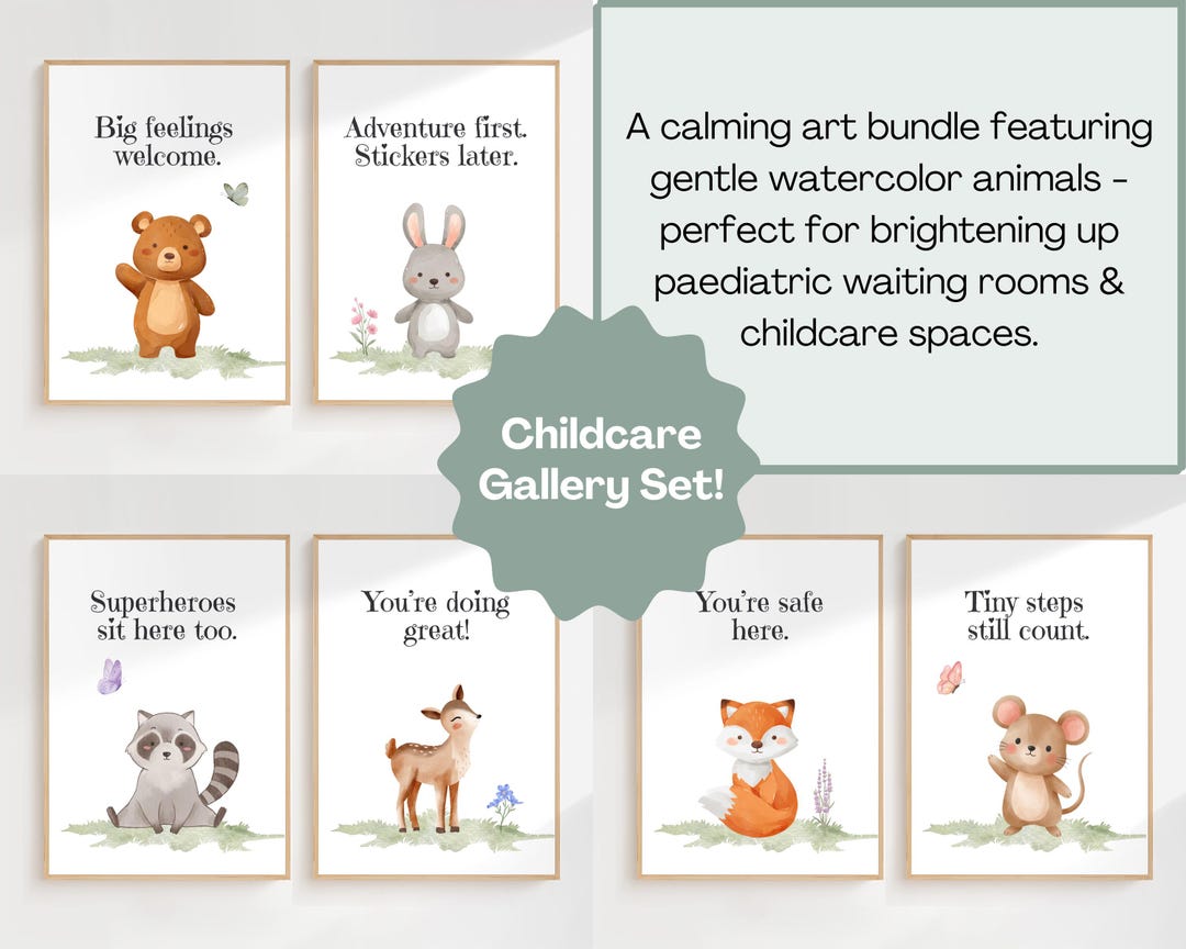 Paediatric Waiting Room Wall Art, Childrens Hospital Clinic Decor, Kids ...