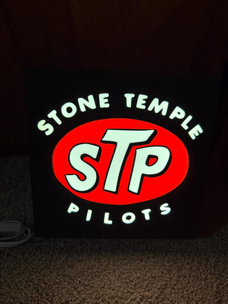 Stone Temple Pilots 3D Printed Lightbox Decoration - Etsy