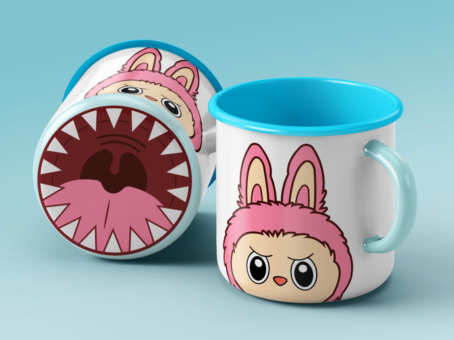 Labubu Designs Huge Mouth Mug Sublimation SVG Bundle, Labubu Clipart ...