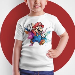 Super Mario Graphic - 10 PNG Watercolor Designs for T-shirts ...
