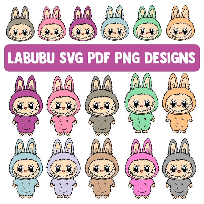 Labubu Stickers Pack - Etsy