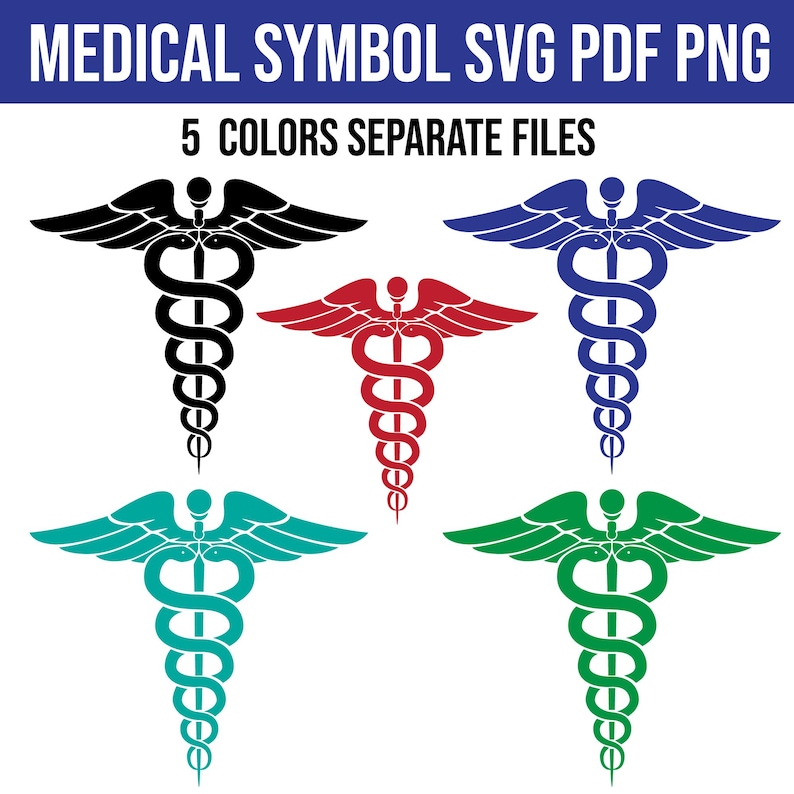 Bundle of Caduceus Symbols SVG, Nurse SVG, Medical Doctor Print ...