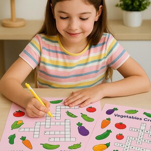 Vegetables Crossword for Kids – Fun Printable With Answer Key | Learn ...