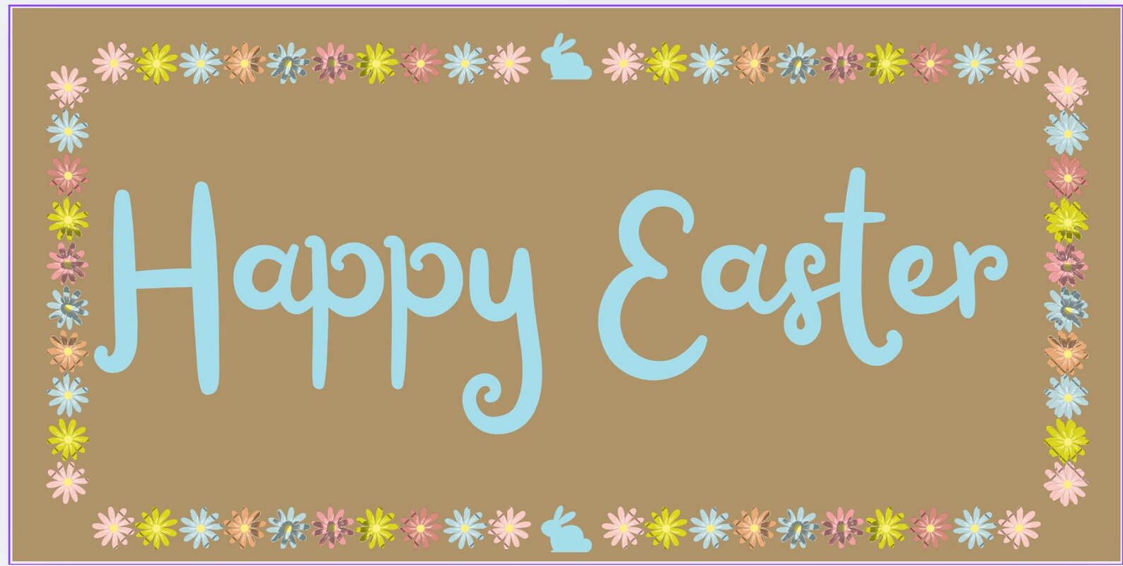 Hand-painted Easter Banner - Etsy