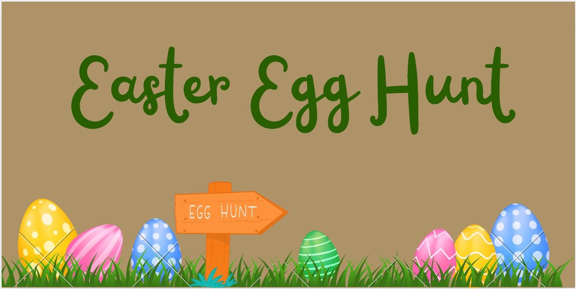 Hand-painted Easter Banner - Etsy