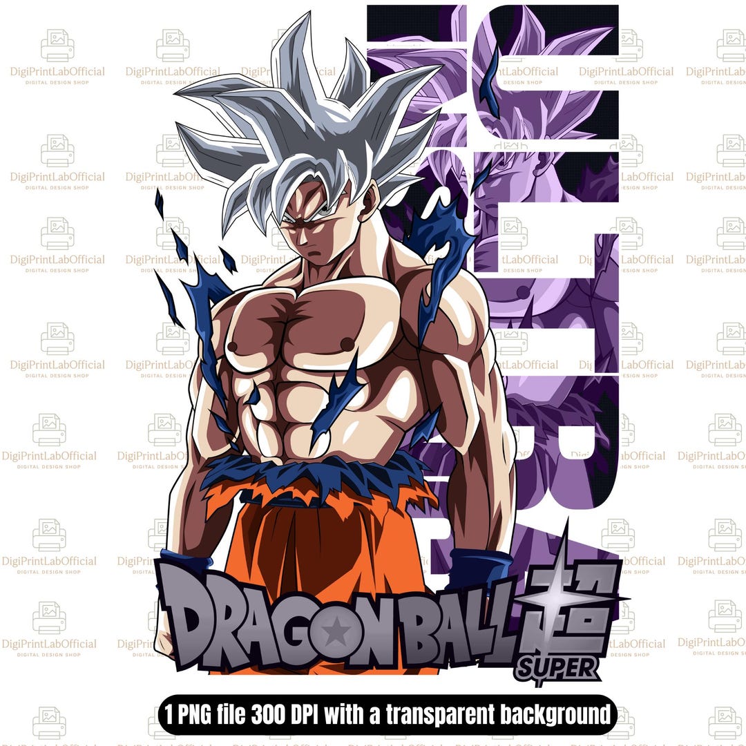 Anime Dragon Ball Son Goku Ultra Instinct High-quality Png and Svg ...